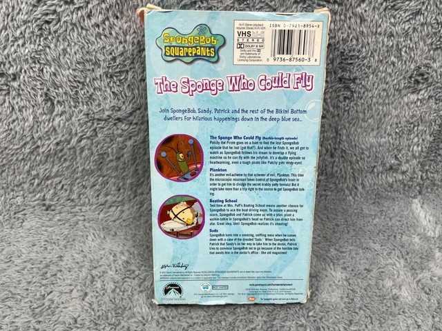SPONGEBOB SQUAREPANTS - The Sponge Who Could Fly Nickelodeon (VHS, 2003 ...