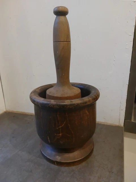 ANCIEN PILON MORTIER old tool, outil ancien Art Populaire Vintage EUR ...