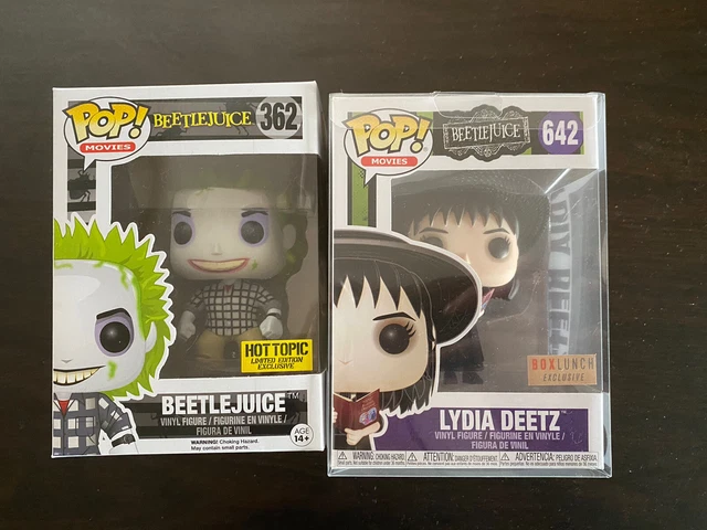 BEETLEJUICE 362 LYDIA Deetz 642 Funko Pop Box Lunch Hot Topic Lot EUR ...
