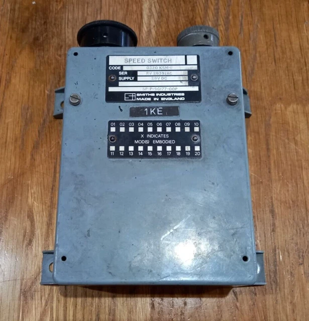 SMITHS INDUSTRIES EX-MOD Tornado F3 Engine Speed Switch 0320 KSM-1 ...