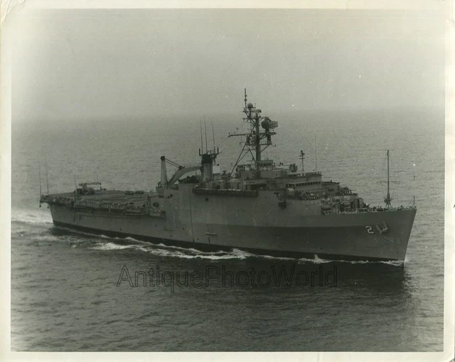 USS VANCOUVER LPD-2 Militaire Transport Quai Vaisseau Vintage Photo EUR ...