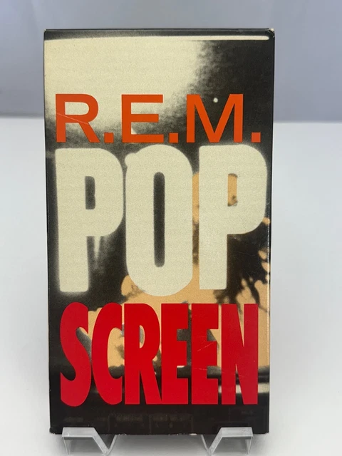 RARE R.E.M. - Pop Screen REM Band VHS Tape 1990 Stipe Indie Rock Free ...