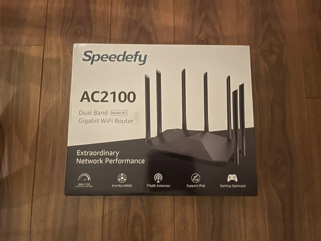 SPEEDEFY AC2100 SMART WiFi Router - Dual Band Gigabit Wireless Home ...