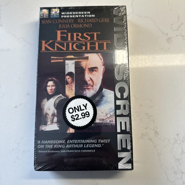 FIRST KNIGHT VHS Widescreen Presentation, Sealed, RARE ,Sean Connery ...
