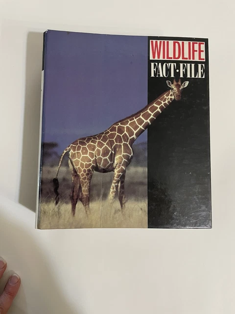 VINTAGE 90S WILDLIFE Fact-File Cards & Binder Animals Ecosystem ...