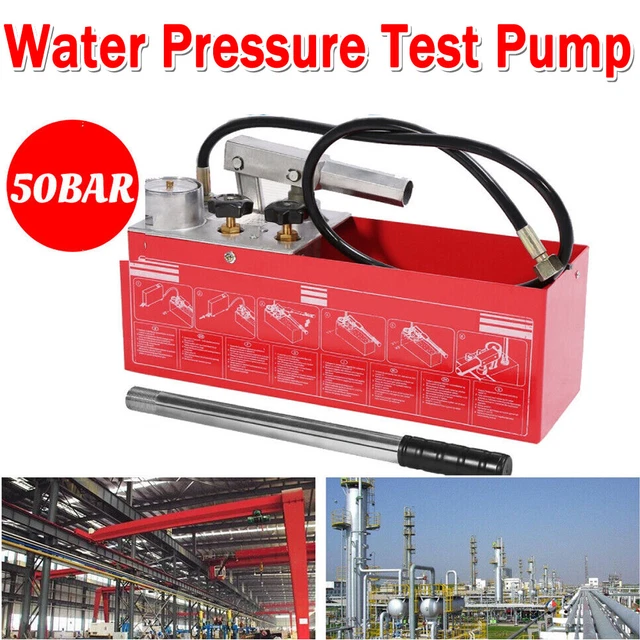 12L MANUAL TEST Bucket Plumbing Hydrostatic Water Oil Test Pressure ...