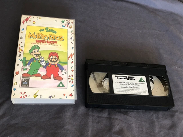 SUPER MARIO BROS Super Show VHS - Beanstalk - DIC / NINTENDO / TEMPO ...