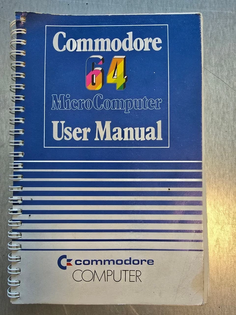VINTAGE COMMODORE 64 Micro Computer User Manual Book 1982 Softcover ...