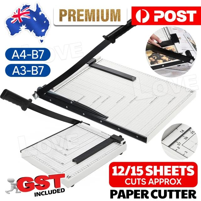 PREMIUM METAL PAPER Cutter A3 A4 B7 Photo Guillotine Page Trimmer ...