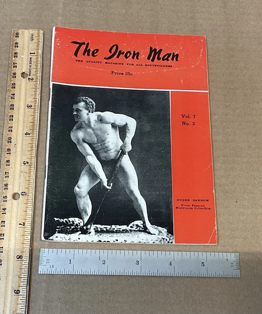 VINTAGE IRON MAN Magazine Bodybuilding Physical Physique Vol.7 No.3 ...