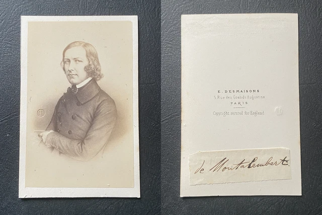 COMTE CHARLES DE Montalembert vintage cdv albumen print, Le Comte ...