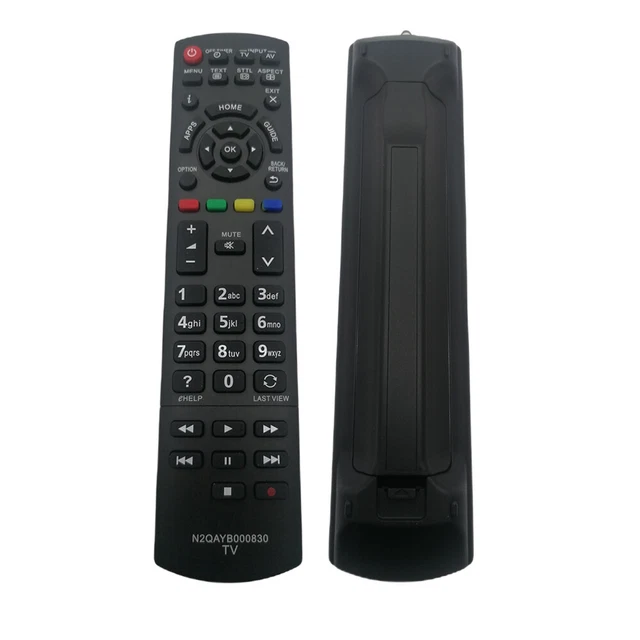REPLACEMENT PANASONIC LCD TV Remote Control Replaces N2QAYB000830 $12. ...