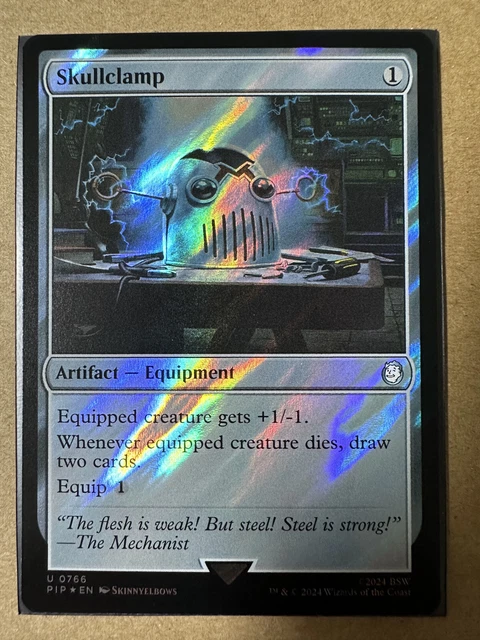 SKULLCLAMP SURGE FOIL UNCOMMON Fallout Universes Beyond PIP MTG Magic ...