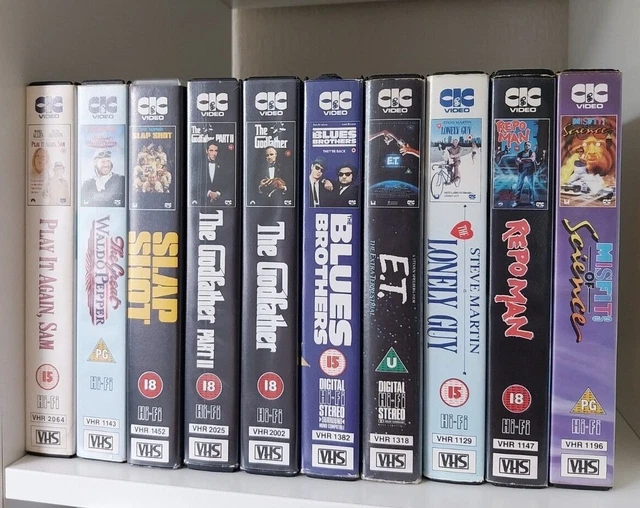 VHS VIDÉO RETAIL Release CIC 70s 80s 90s Classique Cult Action Comédie ...