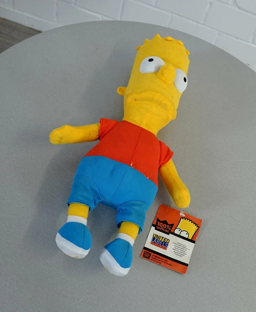 BART SIMPSON 40 cm Plüsch Figur Stofftier Kuscheltier United Labels ...