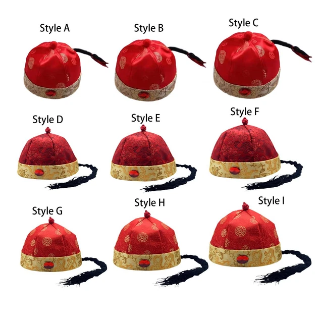 CHINESE ORIENTAL HAT Funny Headwear Mandarin Asian Hat Landlord Hat ...