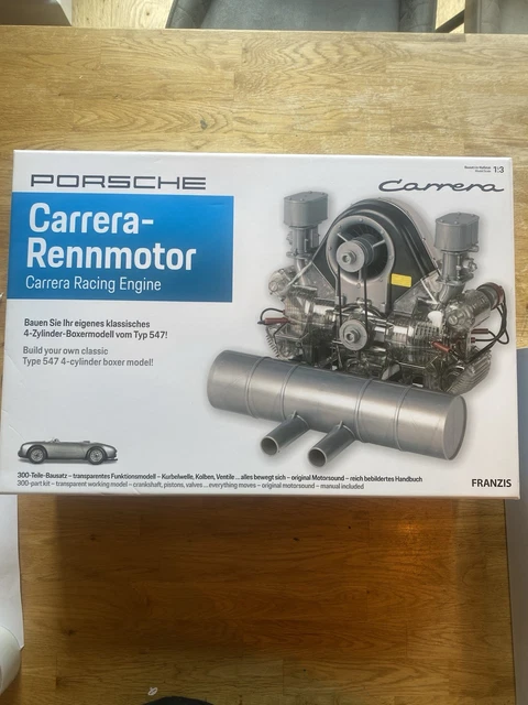 PORSCHE 547 CARRERA Rennmotor Kit built With Instructions franzis £79. ...