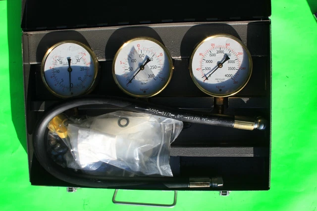 EXCAVATOR HYDRAULIC PRESSURE Gauge Test Set with Testing Point ...