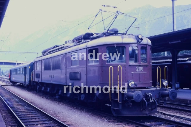 SWITZERLAND BLS ELECTRIC Locomotive 206 1988 Original 35mm Railway ...