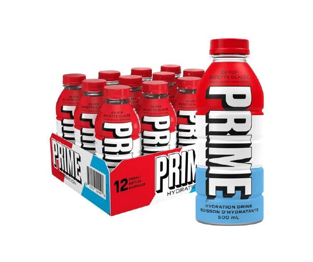 PRIME ICY POP Hydration Energy Drink - 500ml| pack of 12 £19.99 ...