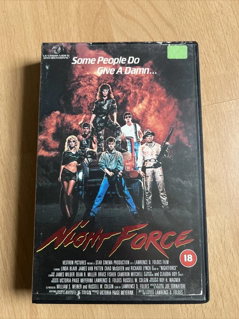 NIGHTFORCE VHS PAL Extremely Rare EX-RENTAL Big Box TESTED 1987 Vestron ...
