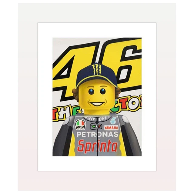 STEFANO BOLCATO &VALENTINO Rossi VR46" LEGO POP ART Poster [Dimensioni ...