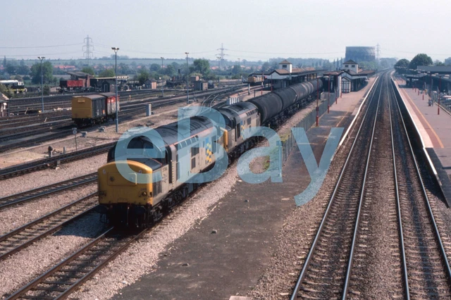 35MM RAILWAY SLIDE of Class 37 37248 & 37273 @ Didcot Copyright to ...