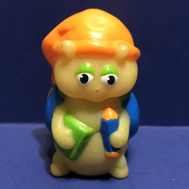 VINTAGE GLOW WORM finger puppet 1986 Book Bug Pencil School Playskool ...