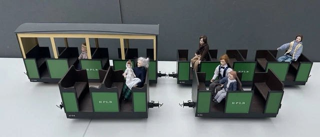 4 TOURIST COACHES open/roof Quality SM32 coach/wagon 32mm Gauge, plus 7 ...