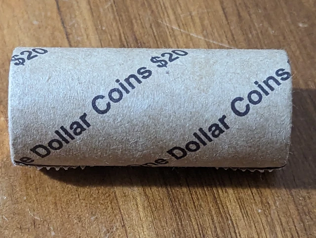 2023 $1 ONE Dollar Coin Roll King Charles Non-Premium In Hand🪙Heads ...