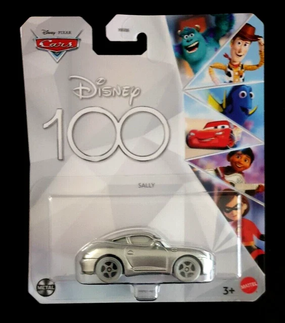 DISNEY PIXAR CARS Sally Diecast Silver Car Disney 100 Years Anniversary ...