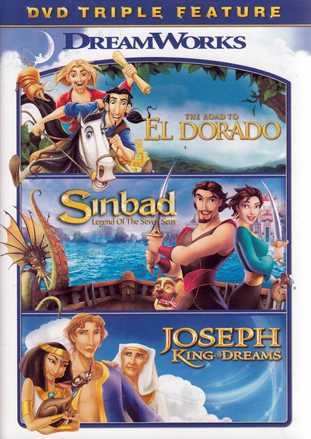 THE ROAD TO El Dorado / Sinbad: Legend Of Seven Seas / Joseph: King Of ...