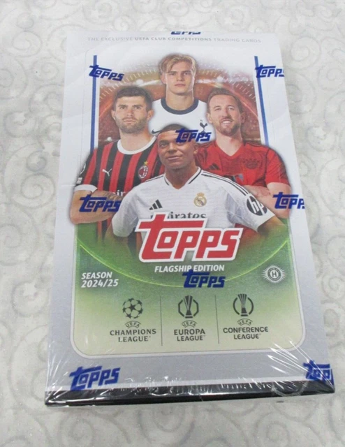 2024-25 TOPPS UEFA Club Competitions Flagship Soccer Hobby Box Sealed ...