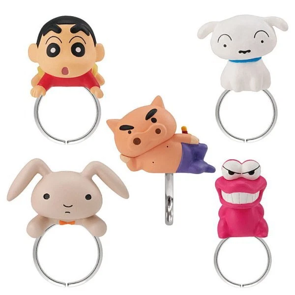 RINGCOLLE CRAYON SHIN-CHAN Ring 5 Types Gacha Complete Capsule Toy ...