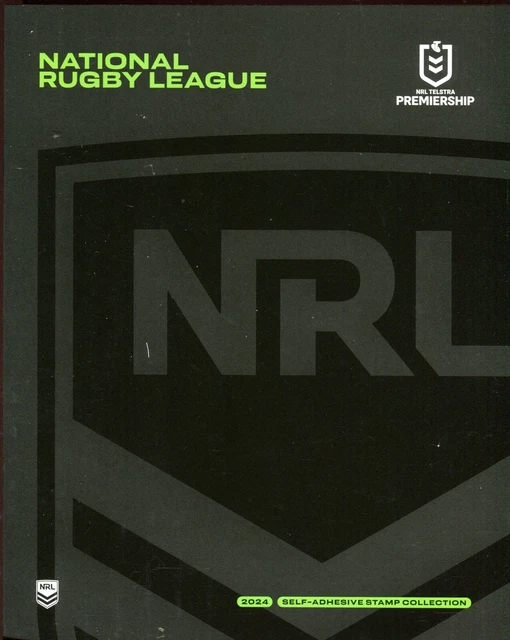 2024 NRL NATIONAL Rugby League Post Office Pack With 18 My Stamps $45. ...