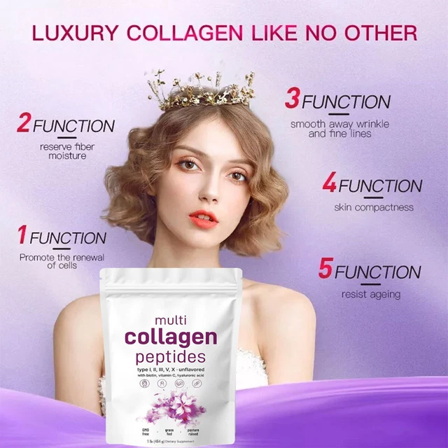 ULTIMATE COLLAGEN PEPTIDES Powder - 5 Types for Optimal Wellness ...