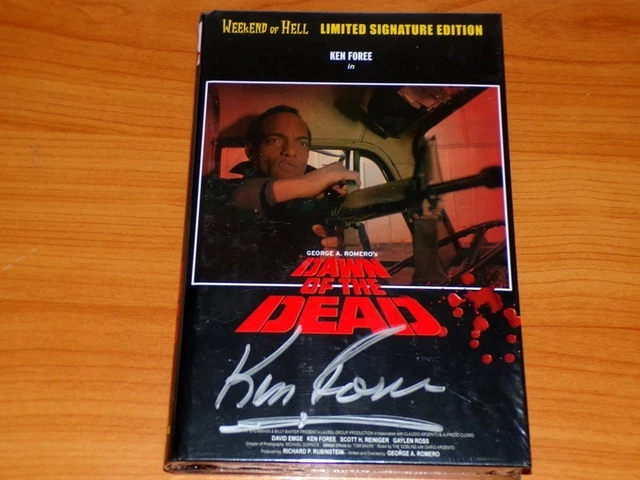 DAWN OF THE Dead Blu Ray large Limited Hardbox Signed by Ken Foree ...