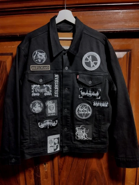 KUTTE / JACKE Black Metal Fäulnis Urfaust Ungfell Kvelgeyst Patches ...