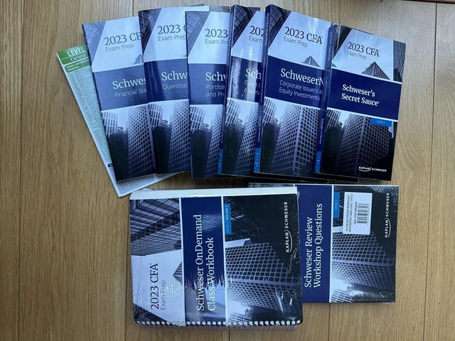 Cfa Lvl 1 Kaplan 2023 Textbooks Workbooks Secret Sauce And Quicksheet