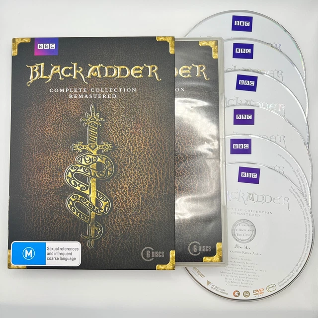 BBC BLACKADDER COMPLETE Collection Remastered Series 1-4 6-DVD VGC FREE ...