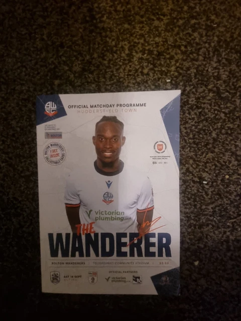 BOLTON WANDERERS FOOTBALL Programmes 24/25 Bolton Vs Huddersfield Town ...