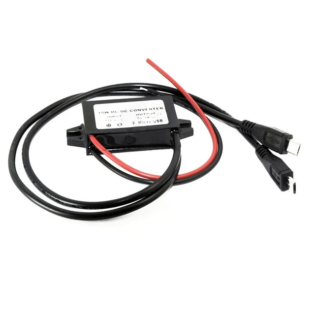CONVERTISSEUR DC DC DC Step Down convertir 12V/24V en 5V alimentation USB pour a EUR 11,34 ...