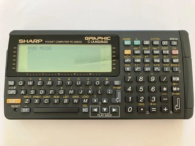 VINTAGE SHARP POCKET Computer PC-G850S Rare $113.00 - PicClick
