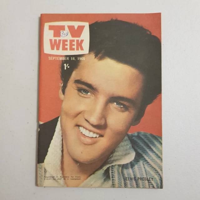 TV WEEK BRISBANE September 18 1965 Elvis Presley EUR 22,50 - PicClick IT