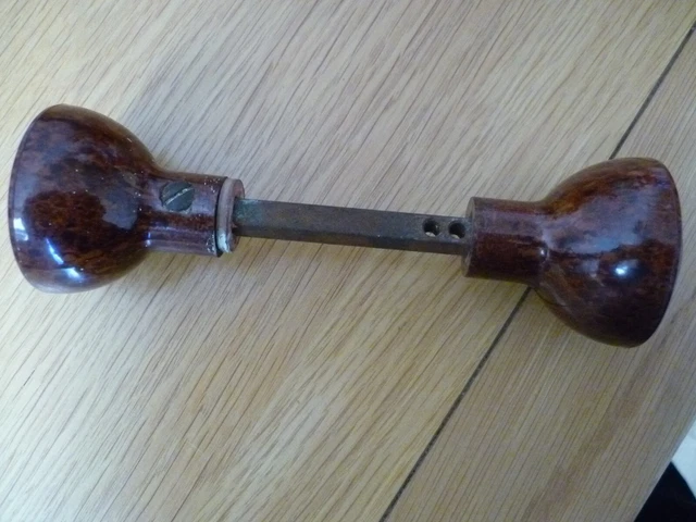 ART DECO BAKELITE door handles Tortoise shell colour £20.00 - PicClick UK