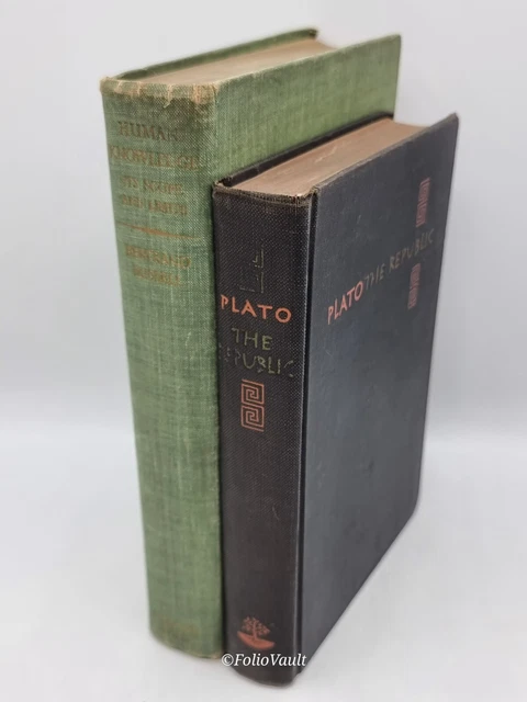 REPUBLIC OF PLATO 1946 1st ed & Human Knowledge By Bertrand Russell ...