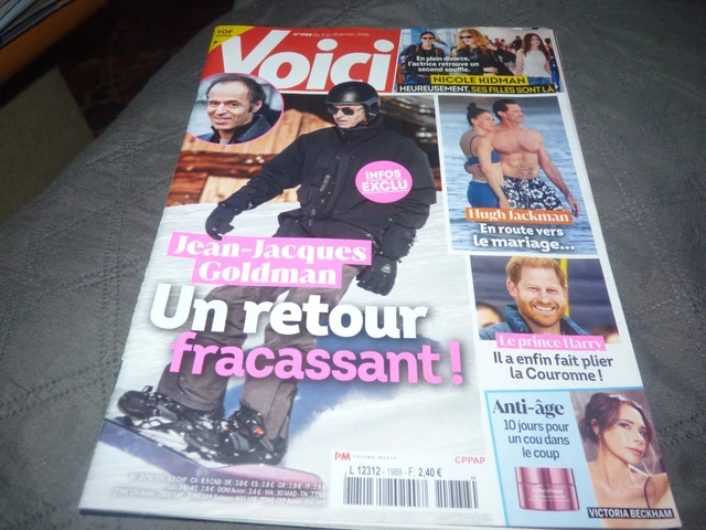 REVUE &VOICI N°1988 - 2026" Jean-Jacques GOLDMAN, Nicole KIDMAN, Hugh ...