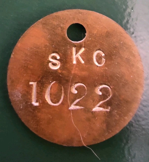 COLLIERY MINING PIT Check Tally Token marked S K C 1022 £1.13 - PicClick UK