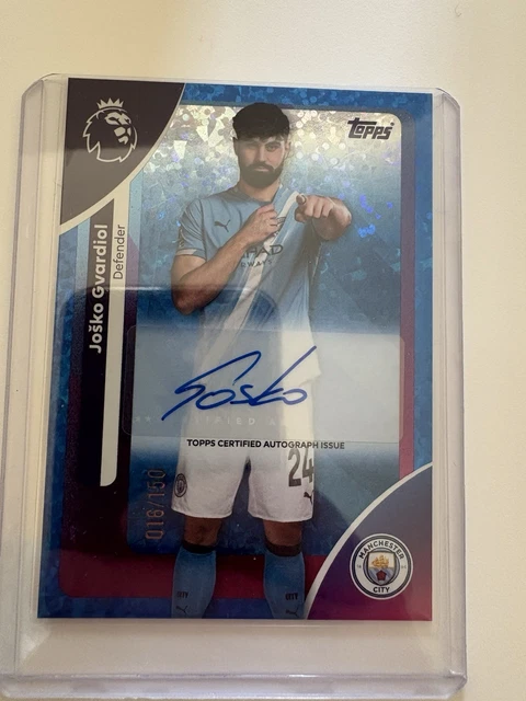 TOPPS 25/26 PREMIER League 2026 Josko Gvardiol Autographed 16/150 Auto ...