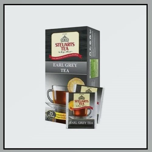 CEYLON PREMIUM STUARTS Earl Grey Flavoured Pure Black Loose Leaf Tea ...